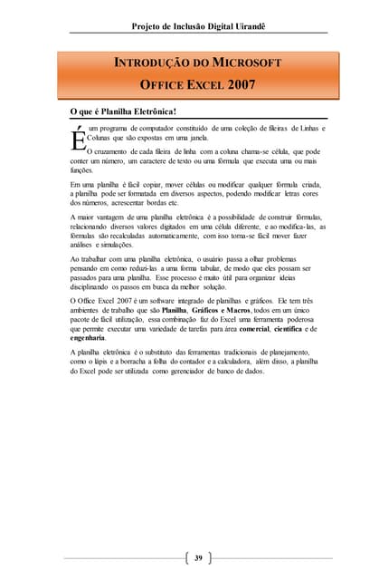 Aula 1 Excel básico | PPT