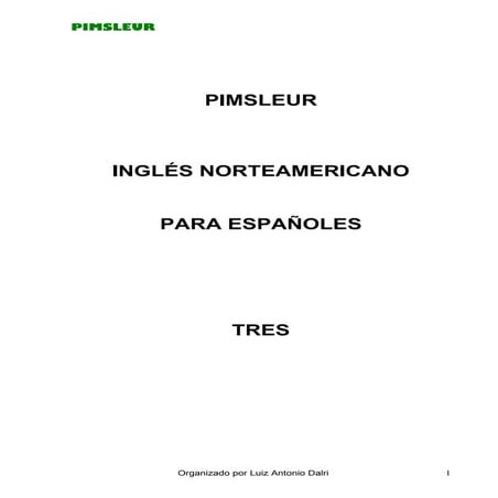 Apostila english for spanish speakers 3 copia | PDF