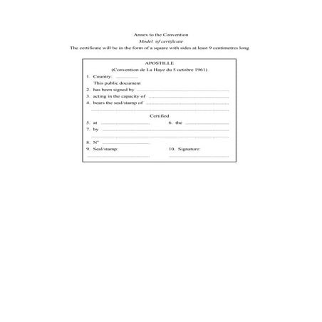 Apostille | PDF