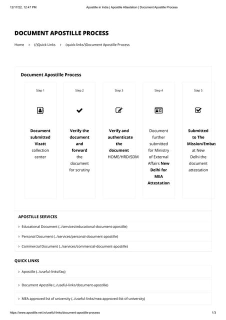 Educational document Apostille Service In India | MEA Certificate By ...