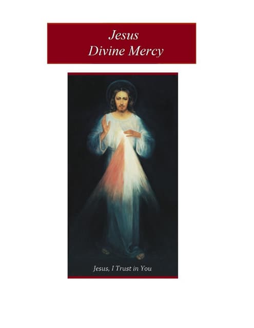The divine mercy chaplet | PPTX | Christianity | Religion & Spirituality