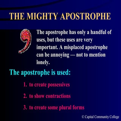 Apostrophe | PPT