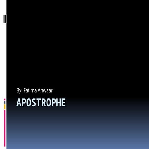 Apostrophe | PPT