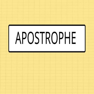 APOSTROPHE.pptx all aabout to know and understand | PPTX