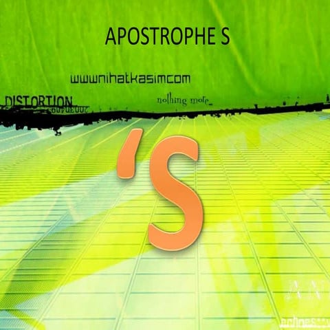 Apostrophe s | PPTX