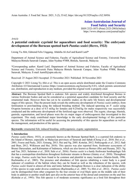 Danio rerio ( zebra fish) introduction & Morphology | PPT