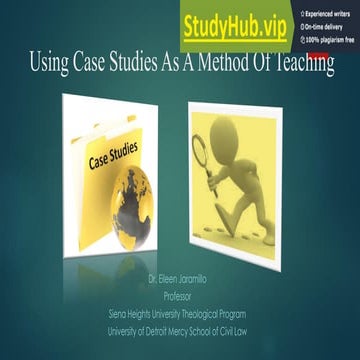 A PowerPoint Presentation on Using Case Studies As A Method Of Teaching.pdf