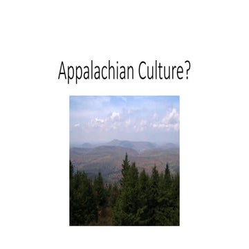 Appalachia 101 | PPT