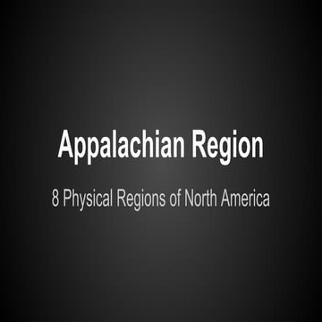 Appalachian region | PPT
