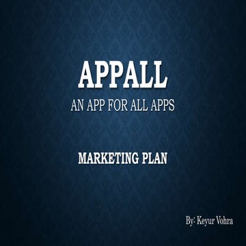 APPALL (An App for all Apps) Marketing Plan