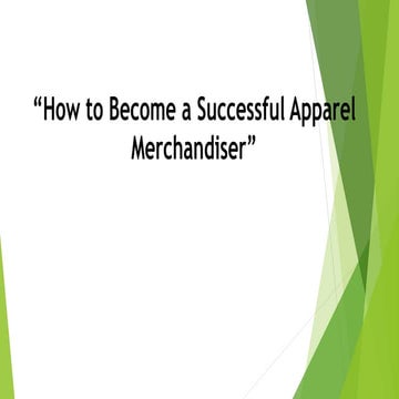 Presentation Garments Merchandising | PDF