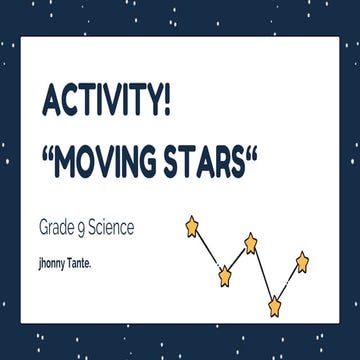 APPARENTMOTION OF OF STARS AND CONSTELLATION | PPTX