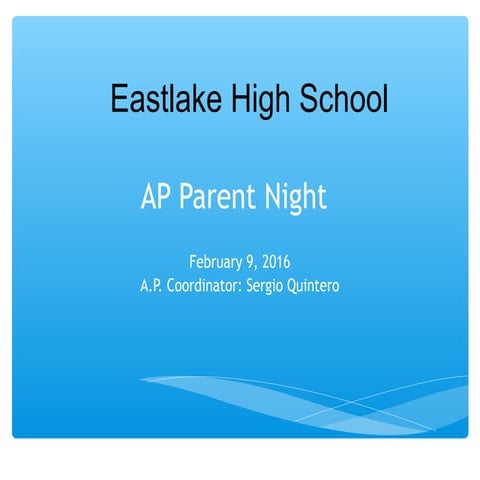 AP Parent Night 2016 | PPT