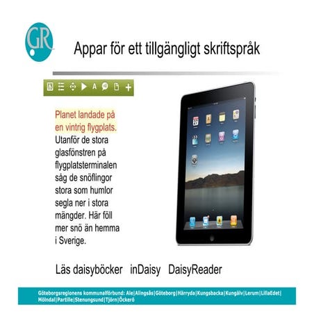 Appar för ett tillgängligt skriftspråk | PPT