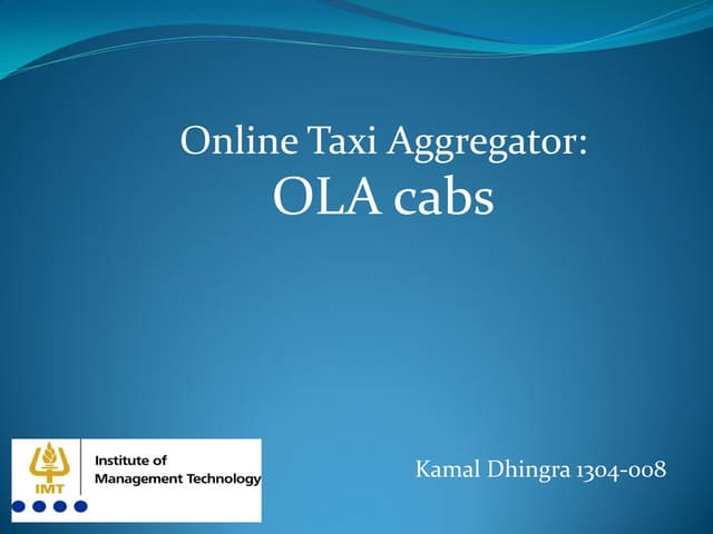 Case-Study - Online Cab Aggregators Uber and Ola in India | PDF