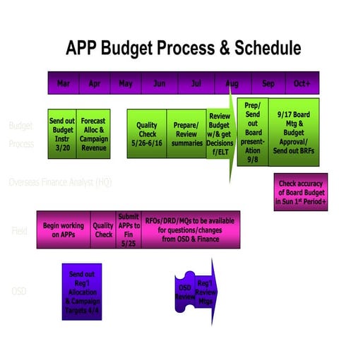 App Budget Process & Schedule | PPTX