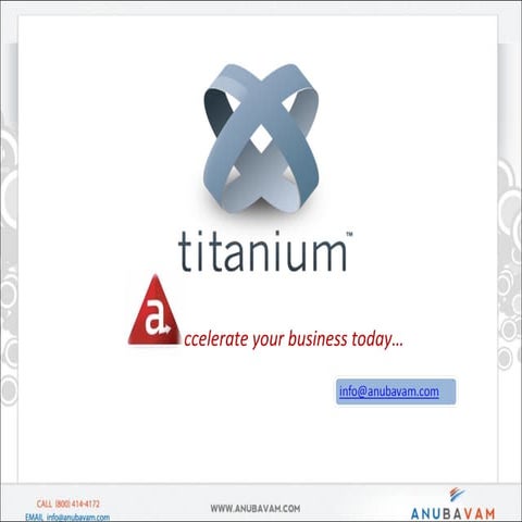Appcelerator Titanium App Development Ppt Free Download