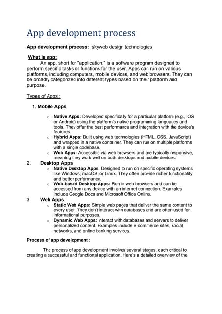 The Rapid App Development Roadmap: From Idea to Launch in 6 Steps | PDF