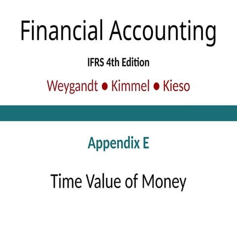 IFRS 4 slides appendix E time value of money | PPTX