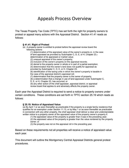 Hcad correction process | PDF | Personal Taxes | Personal Finance