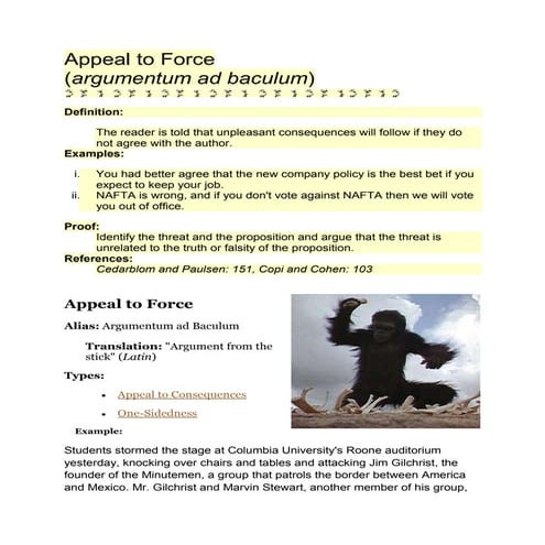 Appeal to force | DOCX