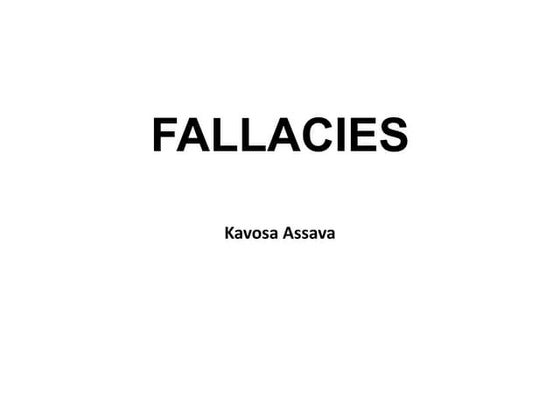 Logical fallacies powerpoint | PPT