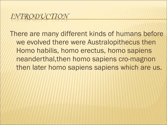 Prehistory | PPT
