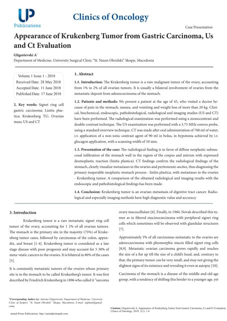 A Krukenberg tumor causing bowel obstruction in a patient known with ...
