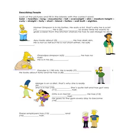 Appearance the simpsons | DOC