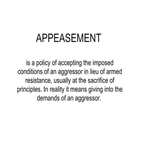 Appeasement | PPT