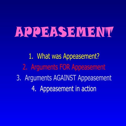 Appeasement | PPT
