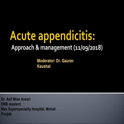 Appendicitis | PPT