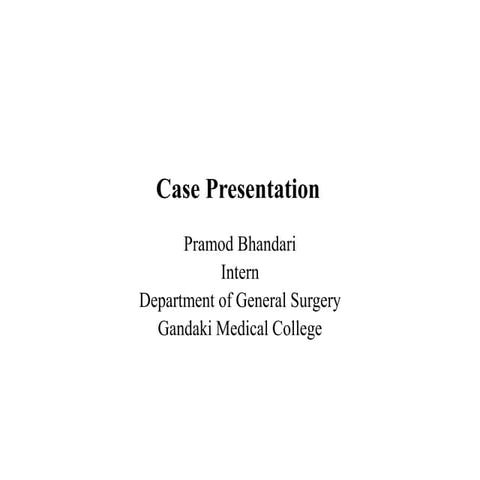 Appendicitis Pptx