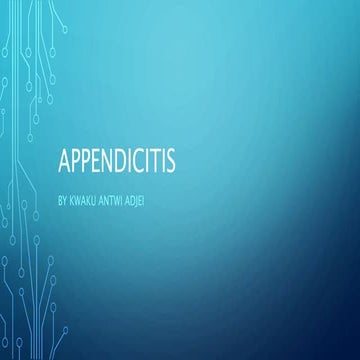 APPENDICITIS | PPTX