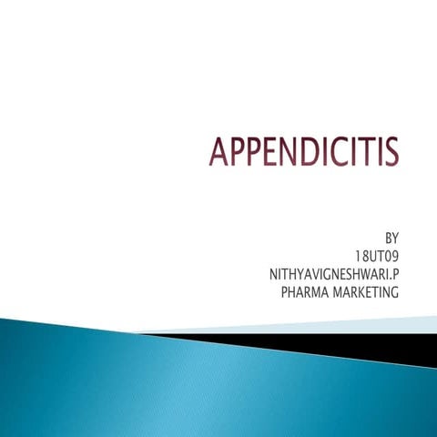 Appendicitis | PPT