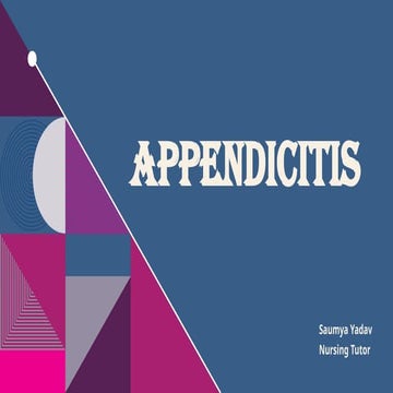 APPENDICITIS.pptx- introduction, definition, causes, sign and symptoms ...