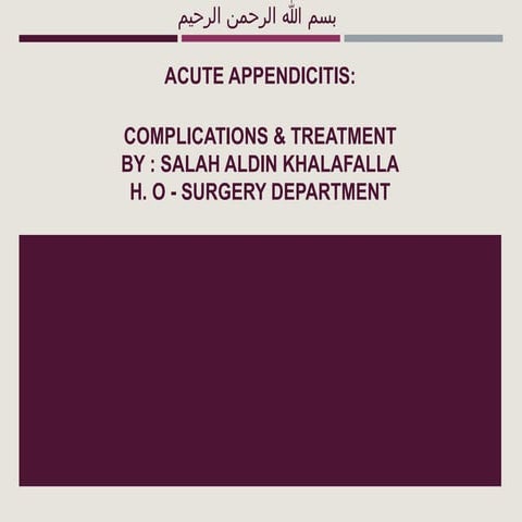 appendicitis.pptx appendectomy appendix a | PPT