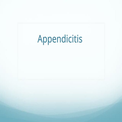 nursing management of patients with Appendicitis.pptx