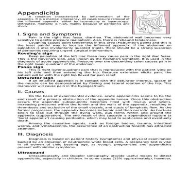 Appendicitis | PPTX