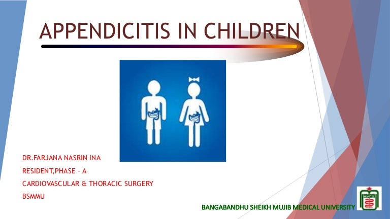 Appendicitis in children