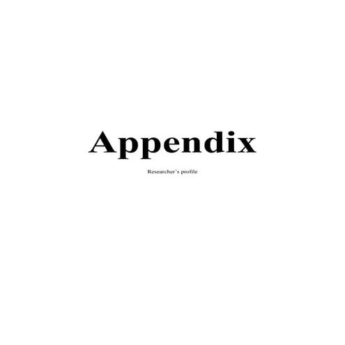Appendix | DOCX