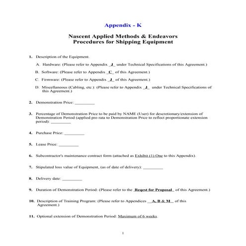 NAME's Drafted Appendix - K | DOC