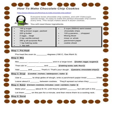 how to make chocolate chip cookies | PDF