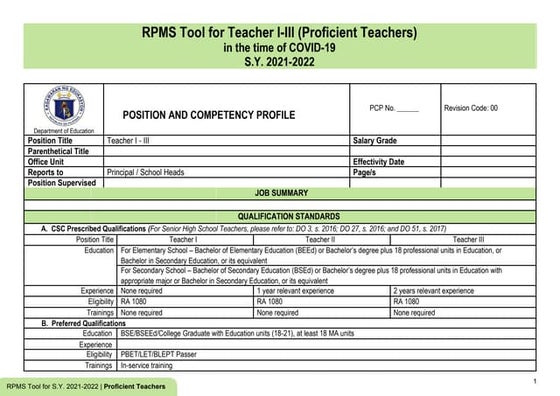 Annex A2 RPMS Tool for Proficient Teachers SY 2023-2024.pptx ...