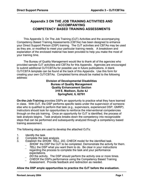 Ojt evaluation | DOC