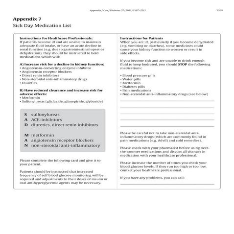 Appendix 7 | PDF | Diabetes | Diseases and Conditions