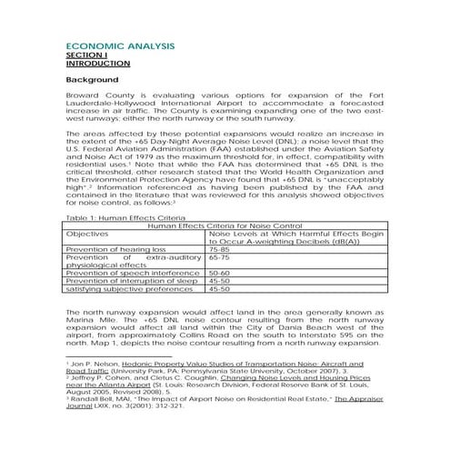 Appendix A Economic Analysis | PDF