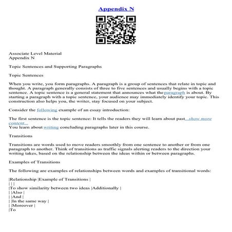 Appendix Essay | PDF