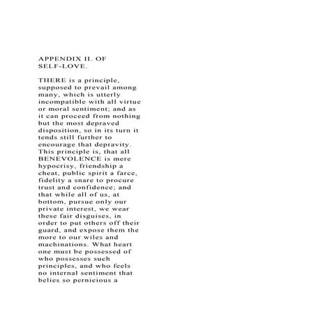 APPENDIX II. OF SELF-LOVE. THERE is a principle, suppo.docx