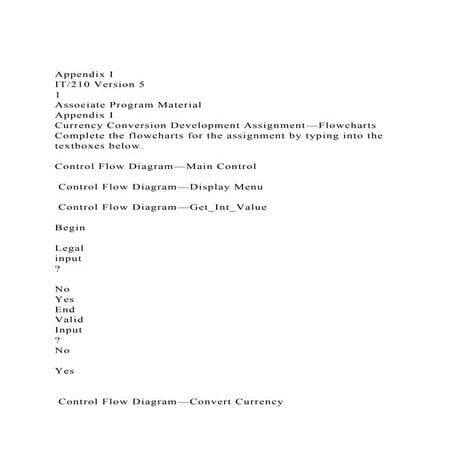 Appendix IIT210 Version 51Associate Program MaterialApp.docx | Currencies | Economy